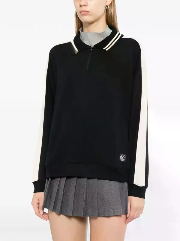 AGNES B. Half-zip Sweatshirt