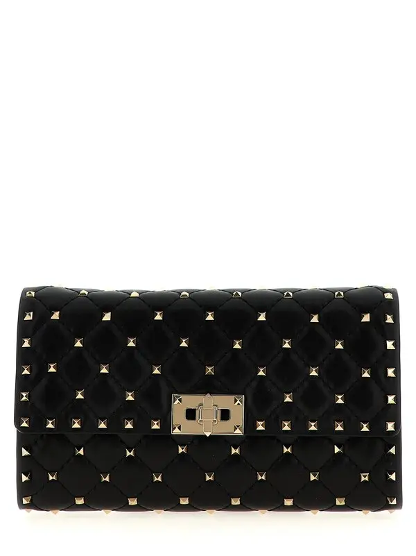 Valentino Garavani Rockstud Spike' Shoulder Bag - Black