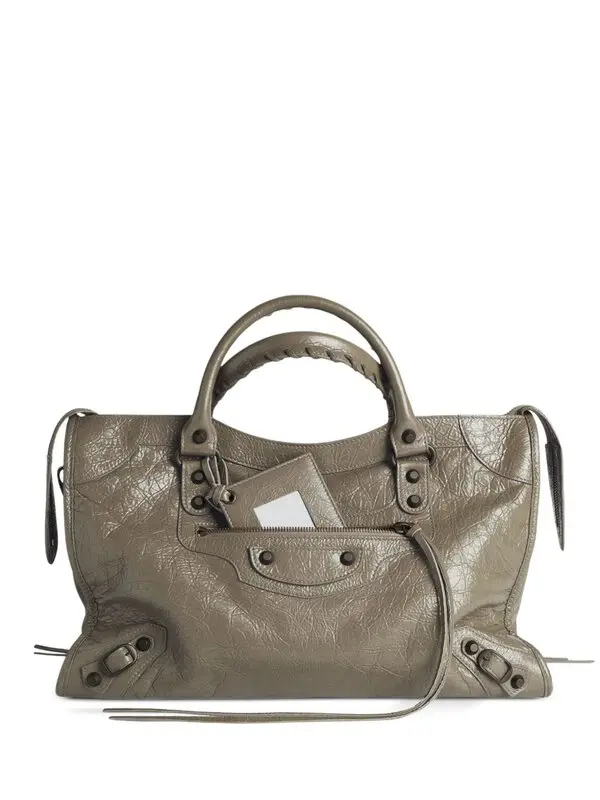 Balenciaga Le City Medium Leather Handbag - Multicolor
