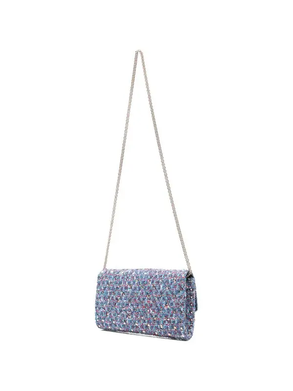 Valentino Garavani Rockstud Spike Tweed Shoulder Bag