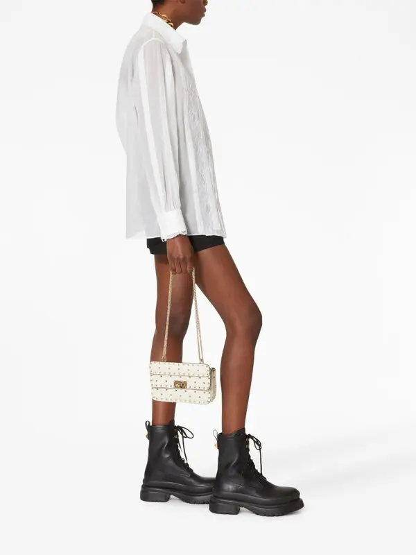 Valentino Garavani Rockstud Spike Small Leather Shoulder Bag