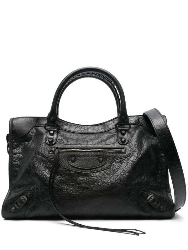 Balenciaga Le City Medium Leather Handbag - Multicolor