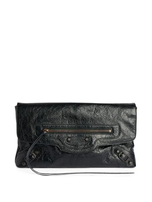 Balenciaga Le City Leather Clutch