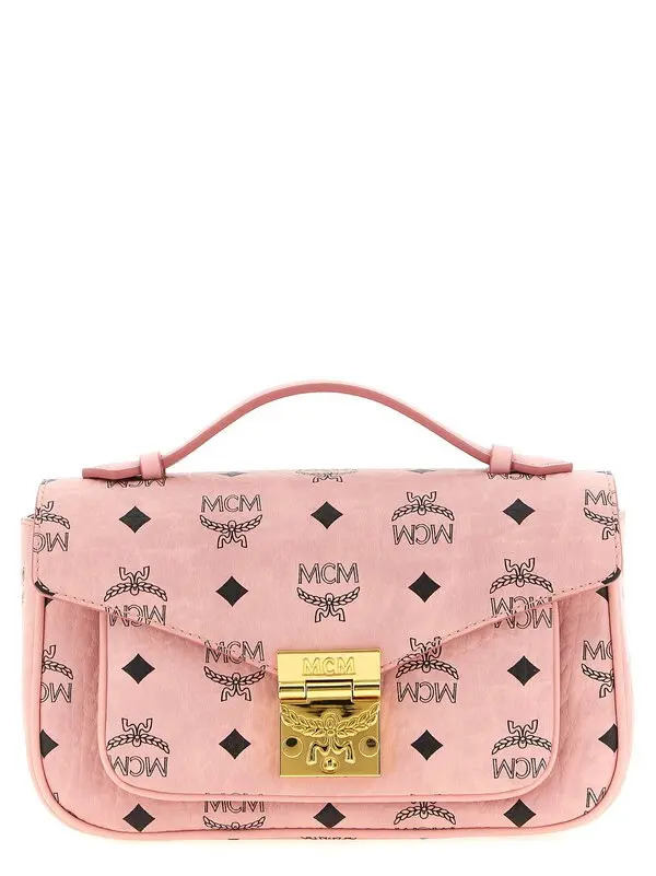 Mcm Medium ‘tracy’ Crossbody Bag - Pink