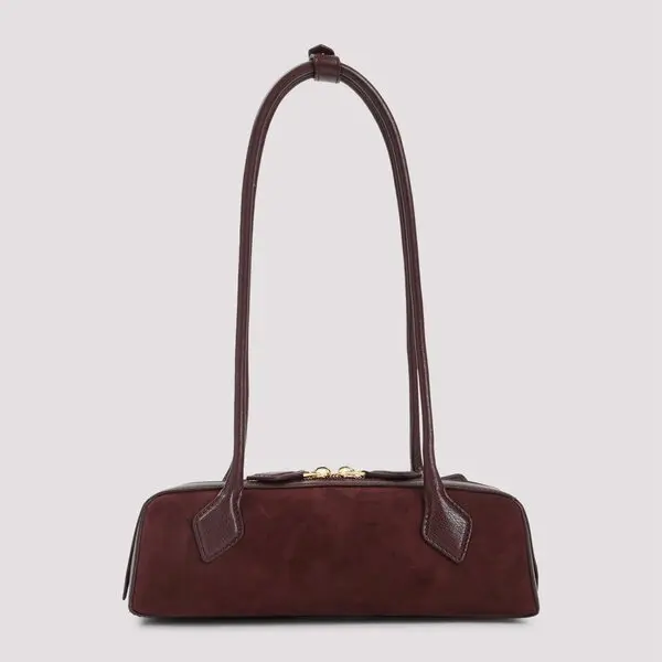 Alaïa Teckel Small Suede Shoulder Bag - Red