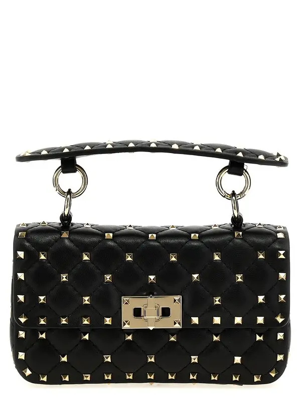 Valentino Garavani Rockstud Spike' Handbag - Black