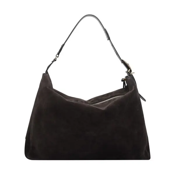 Etro Large Suede Rosette Shoulder Bag
