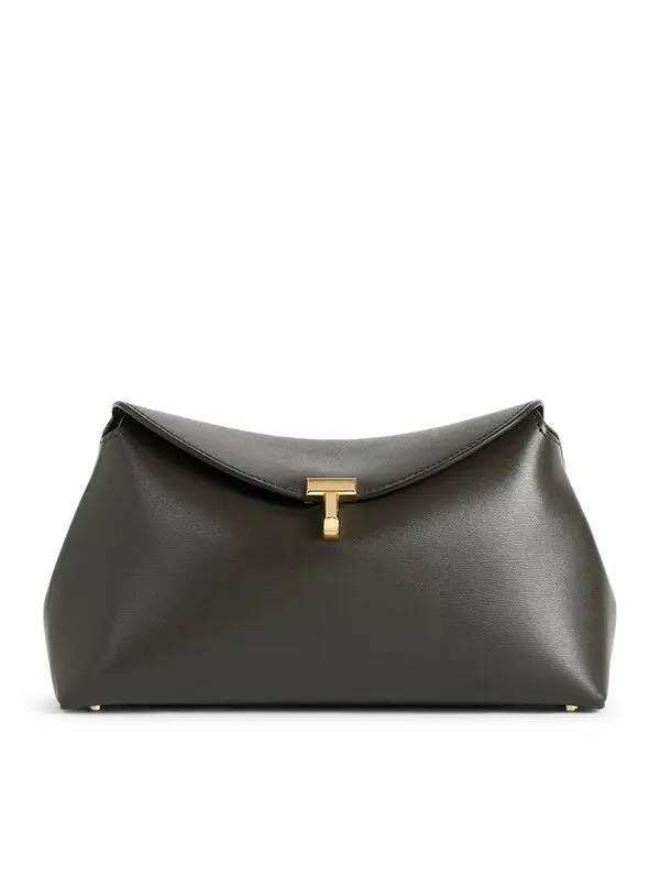 TOTEME T-lock Leather Clutch - Multicolor