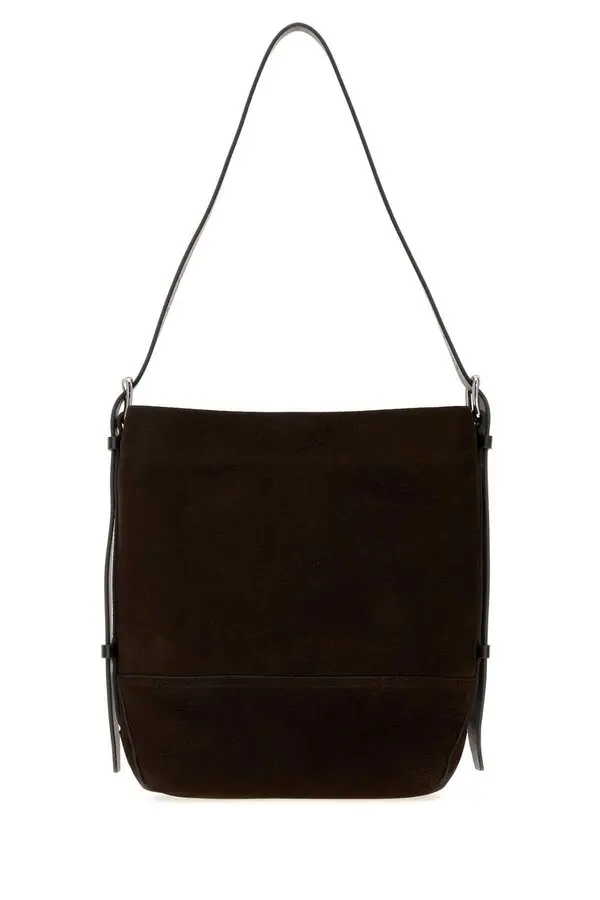 LEMAIRE Dark Suede Shopping Bag