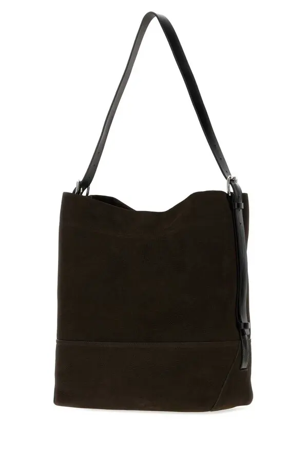 LEMAIRE Dark Suede Shopping Bag