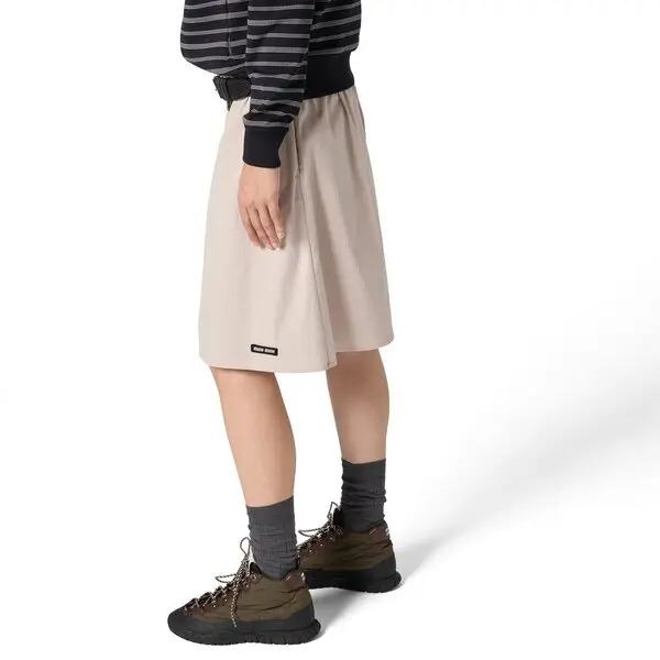 Miu Miu Stretch Poplin Skirt
