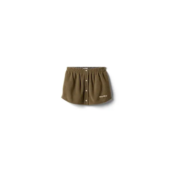 Miu Miu Fleece Miniskirt