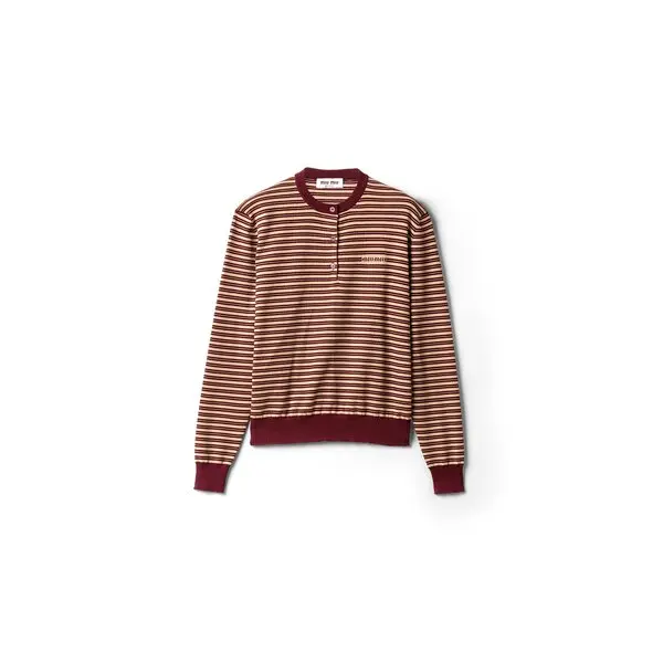 Miu Miu Striped Wool Sweater