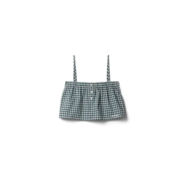 Miu Miu Plaid Top