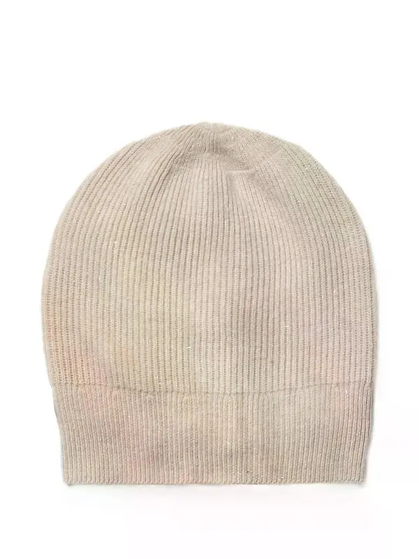 Peserico Ribbed-knit Beanie Hat