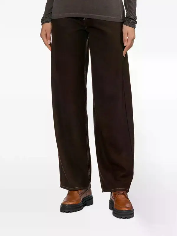 UMA WANG Contrast-stitch Trousers
