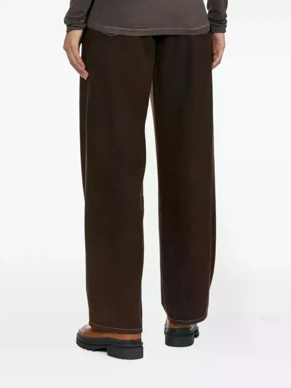UMA WANG Contrast-stitch Trousers