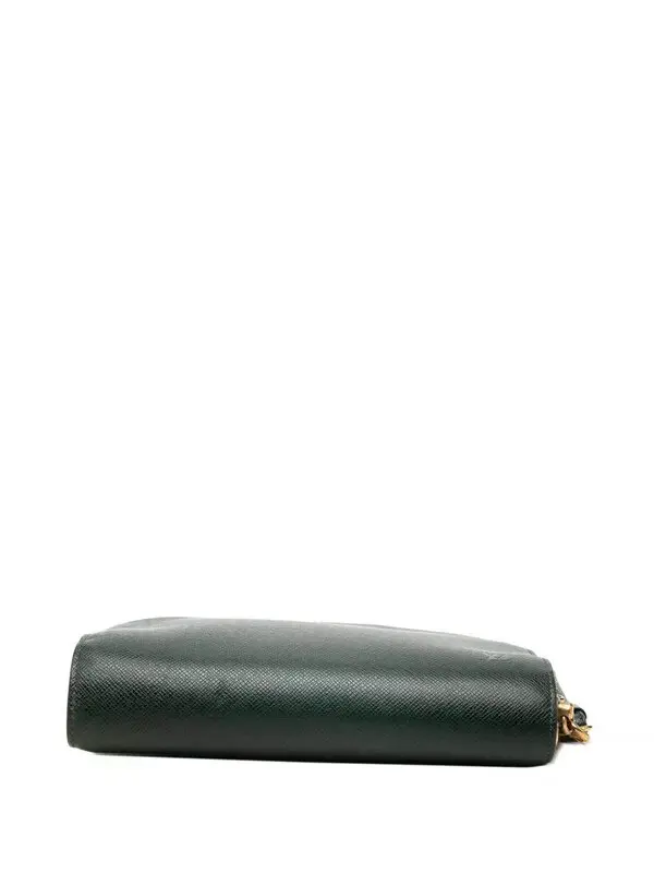 LOUIS VUITTON 1997 Taiga Pochette Baikal Clutch Bag