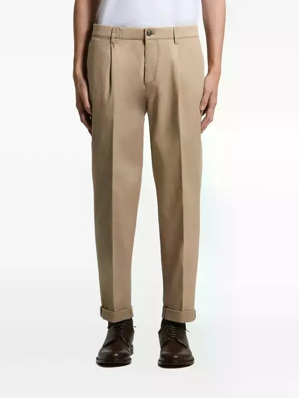 Peserico Pleated Turn-up Trousers