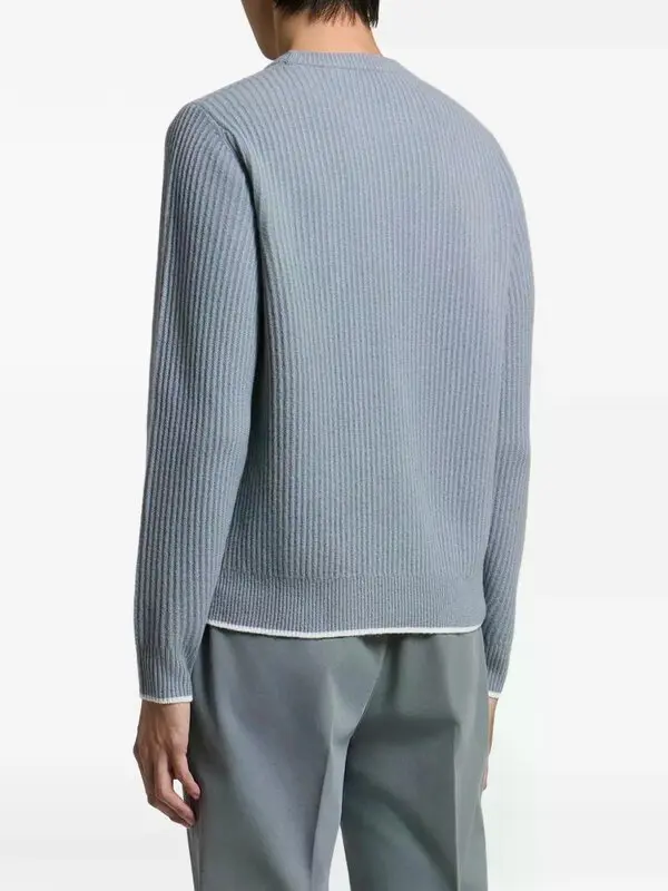 Peserico Ribbed-knit Crew-neck Sweater