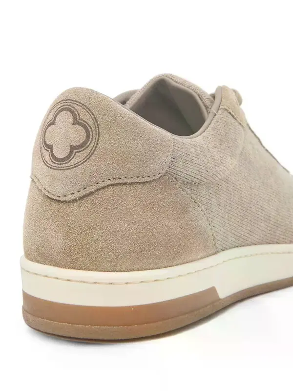 Peserico Suede-panelled Knitted Sneakers