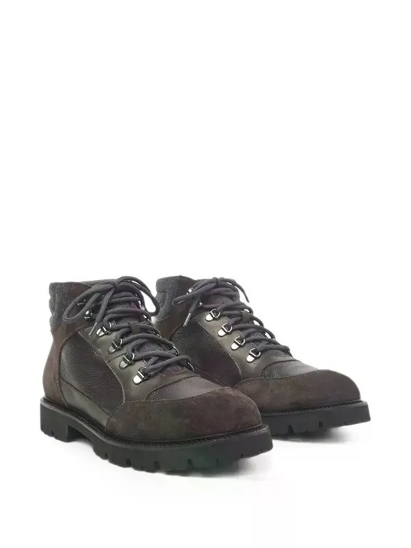 Peserico Panelled Lace-up Boots