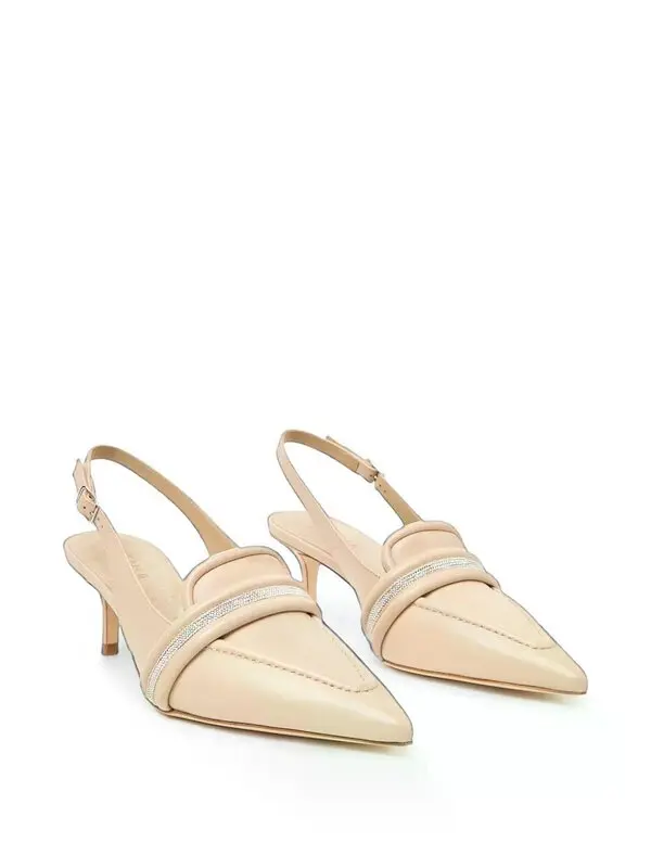 Peserico Embellished Pointed-toe Kitten-heel Pumps