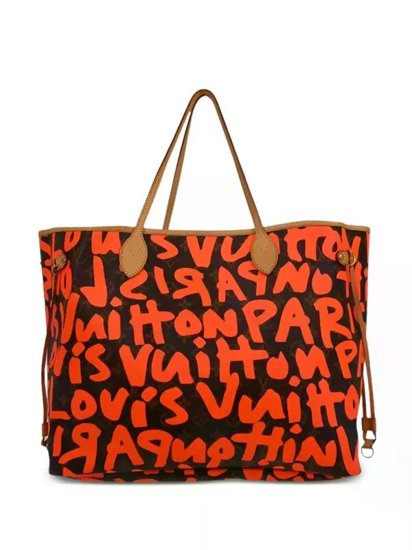 LOUIS VUITTON 2009 Gm Monogram Graffiti Neverfull Tote Bag