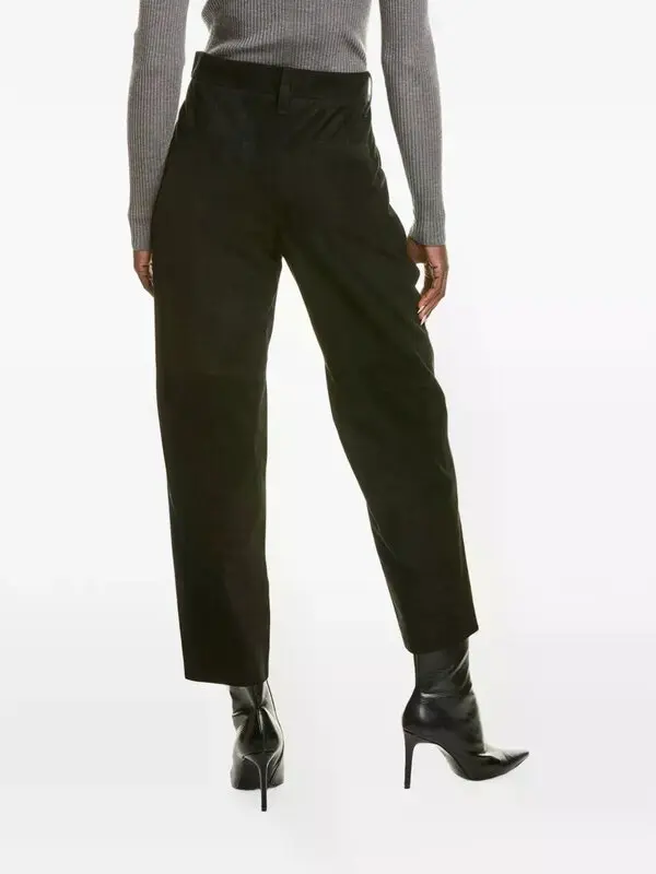 Brunello Cucinelli Pleated Leather Trousers