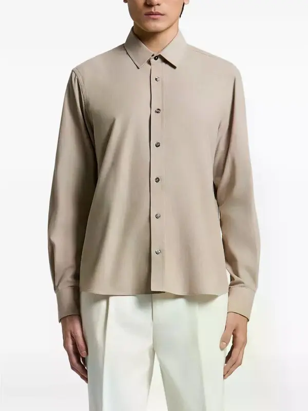 Peserico Long-sleeve Button-down Shirt