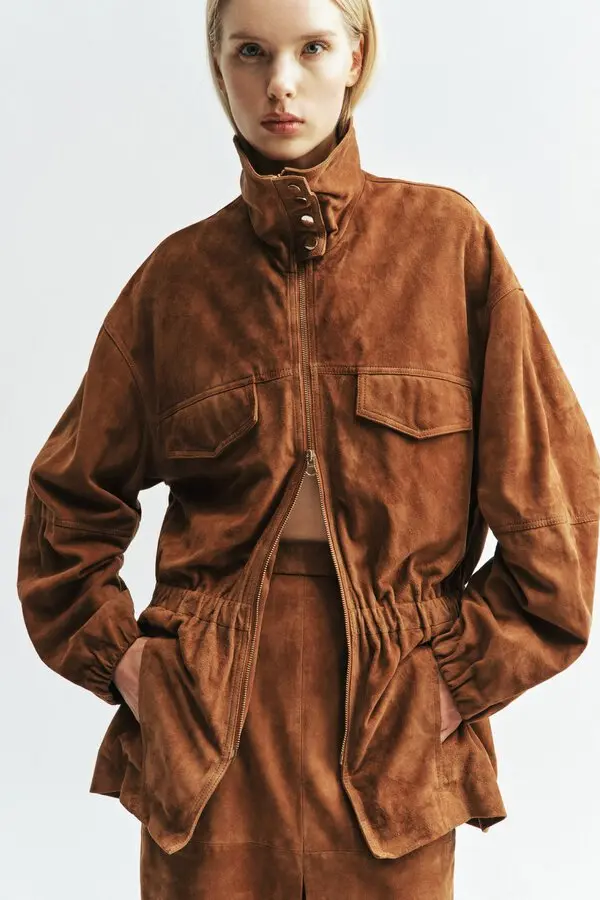 Bardot Anja Genuine Suede Jacket