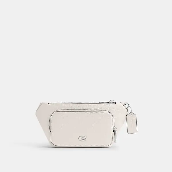 COACH OUTLET Belt Bag With Signature Canvas Interior Detail - Chalk
