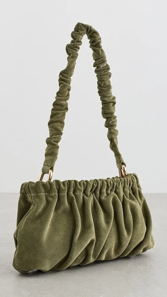 Marni Ruffle Clutch Bag - Thyme