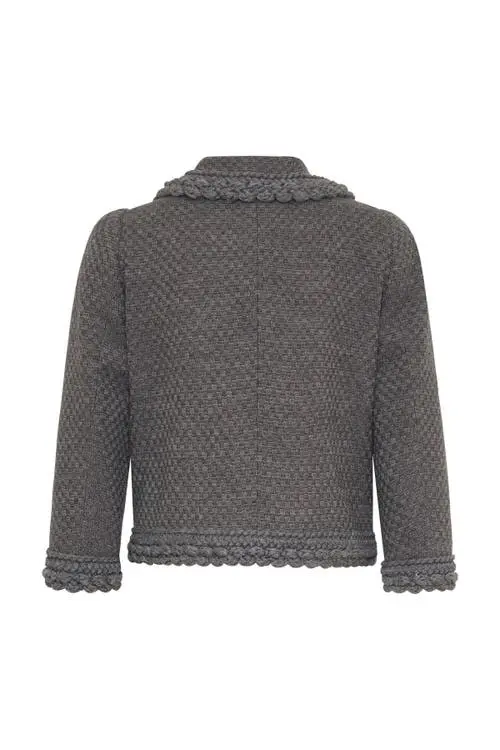 MAISON COMMON Jersey Jacket With Knitted Trim