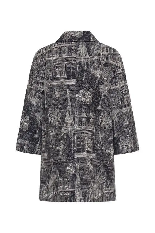 MAISON COMMON Long Jacquard Jacket With Bows
