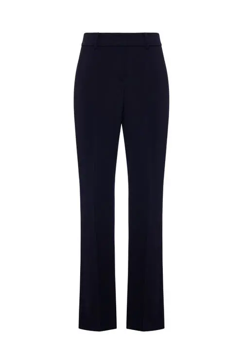 MAISON COMMON Wool Twill Bootleg Pants - Blue