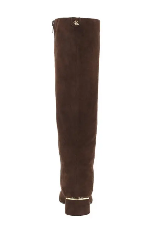 Calvin Klein Paeton Knee High Boot - Dark Brown