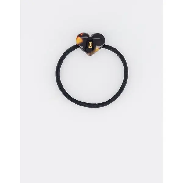 Alexandre De Paris Pantin Heart Acetate Hair Tie - Tortoise