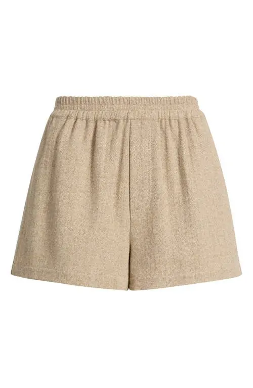 ROWING BLAZERS Herringbone Wool Blend Shorts