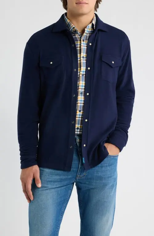Johnnie-o York Long Sleeve Snap Overshirt