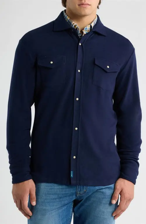 Johnnie-o York Long Sleeve Snap Overshirt