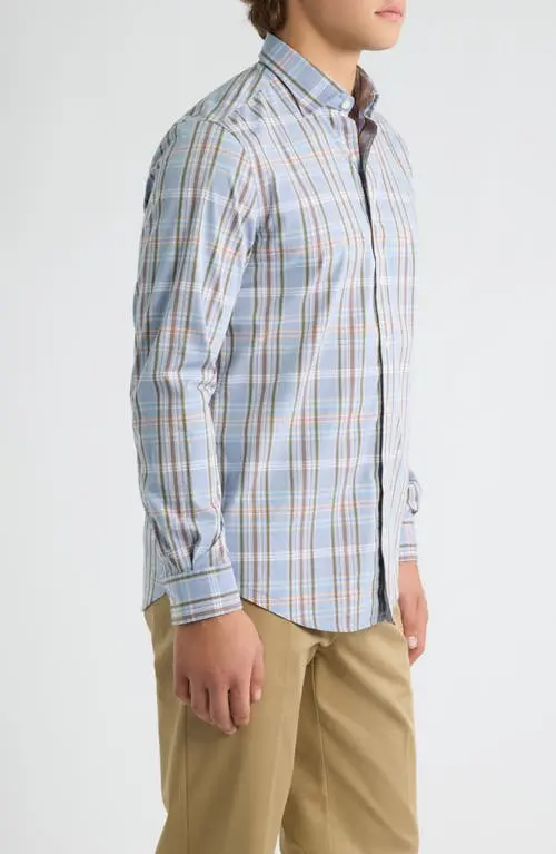 Johnnie-o Potomac Plaid Long Sleeve Button Down Shirt