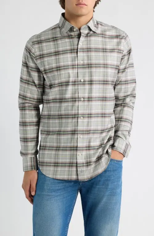 Johnnie-o Lone Cypress Plaid Long Sleeve Button-up Shirt