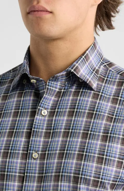 Johnnie-o Merced Check Button Down Shirt - Bluestone