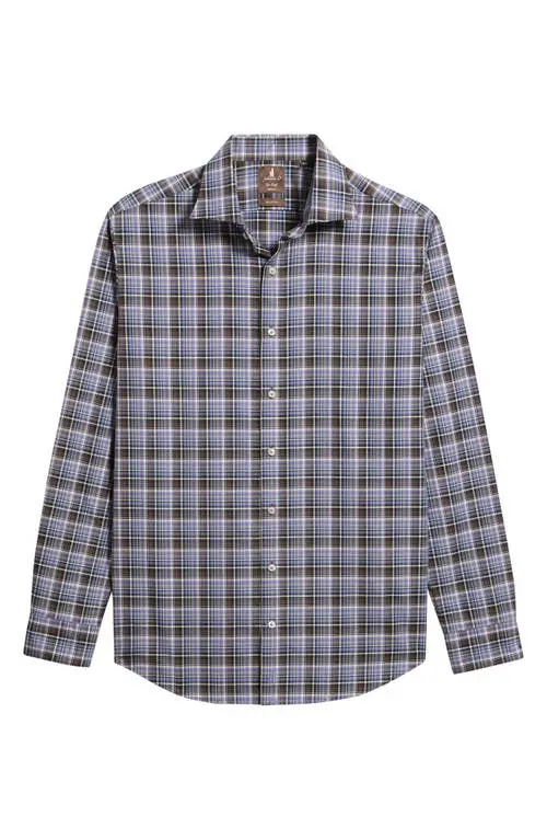 Johnnie-o Merced Check Button Down Shirt - Bluestone