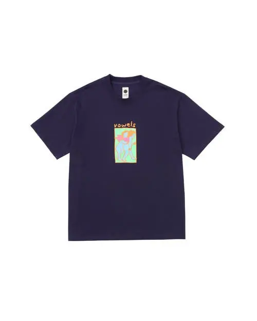 VOWELS Cherub Tee - Navy