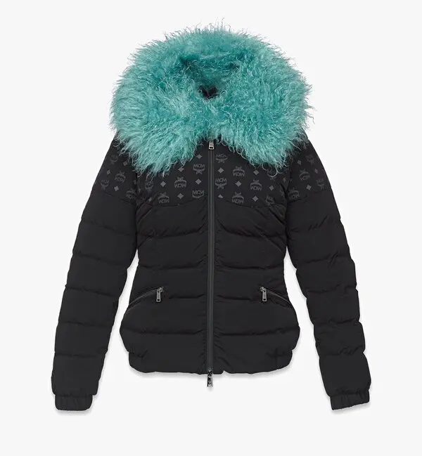 Mcm Monogram Print Parka With Vest In Econyl And Faux Fur