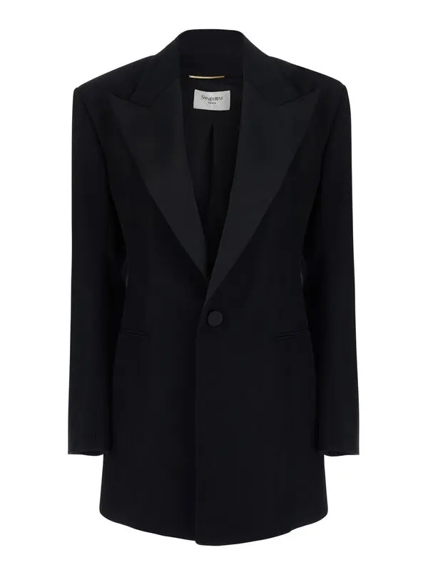 Saint Laurent Tuxedo Jacket Look 49