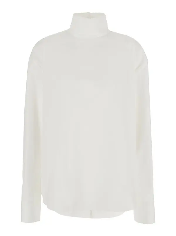 Givenchy Shirt White 'back To Front' With Cotton Plastron