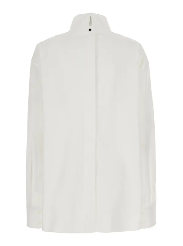 Givenchy Shirt White 'back To Front' With Cotton Plastron